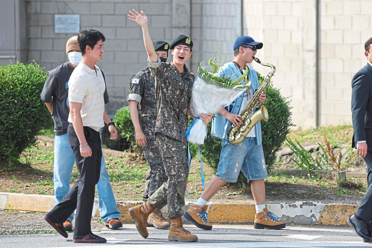 BTS star Jin returns from military service | The Star