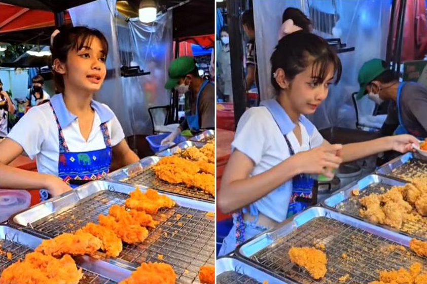 Fried chicken seller goes viral for resemblance to Blackpink’s Lisa ...