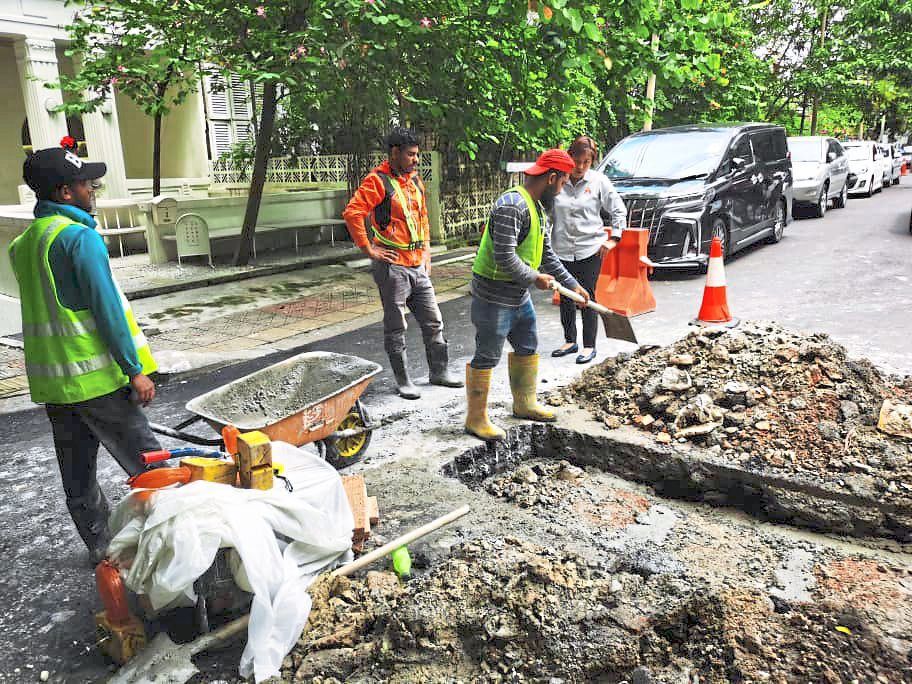Collapsed drainage system repaired in Bukit Bintang | The Star