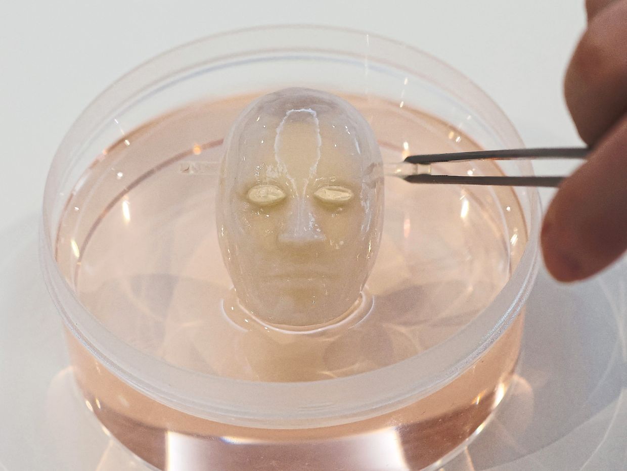 Scientists make robot face ‘smile’ with living skin | The Star