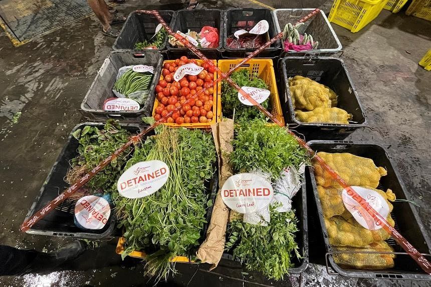 One tonne of illegally imported fresh and processed food from Malaysia ...