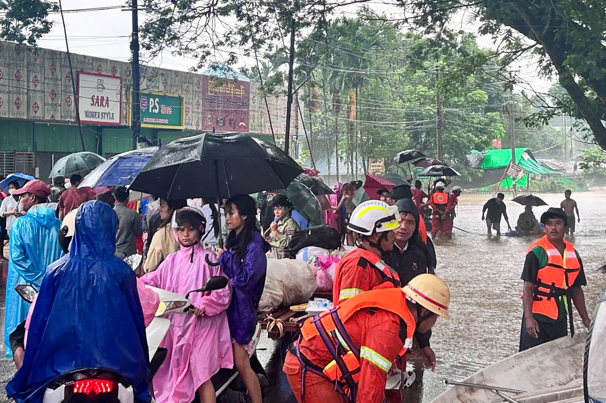 Over 130,000 people affected by floods in Myanmar | The Star