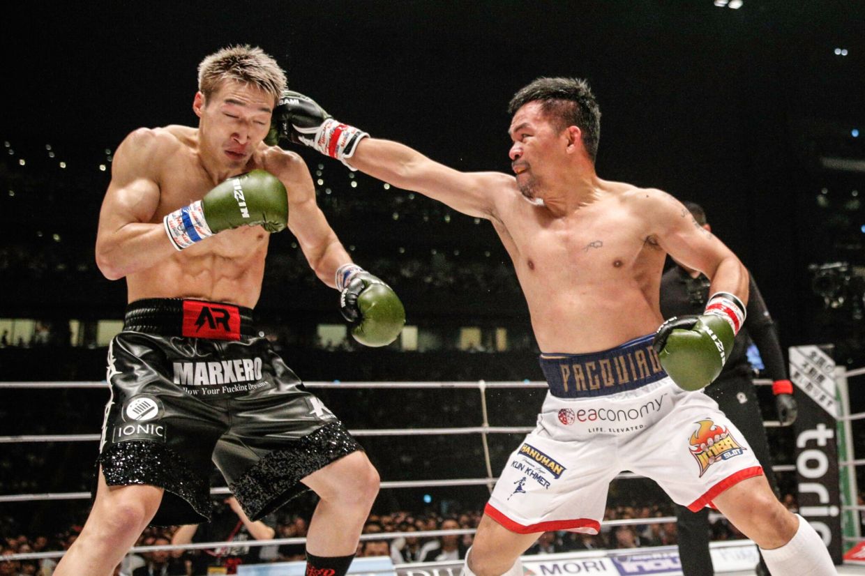 Filipino boxing legend Pacquiao exhibition fight in Japan ends in a ...