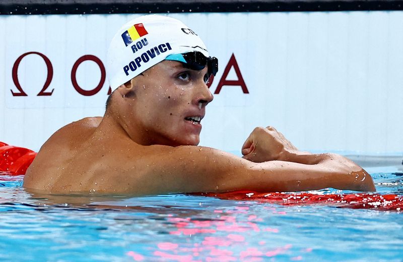 Swimming: Olympics-Swimming-Popovici takes men's 200 metres freestyle ...