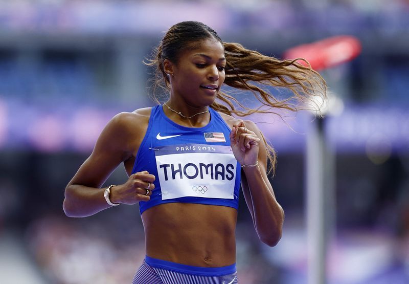 Athletics: Olympics-Athletics-Thomas of US begins assault on Olympic ...