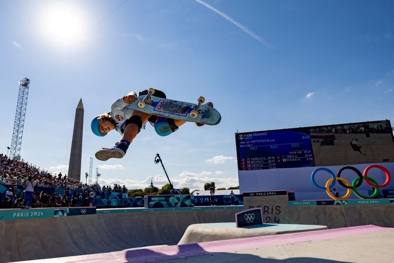 Other Sports: Olympics-Skateboarding-Athletes make sweet music on their ...
