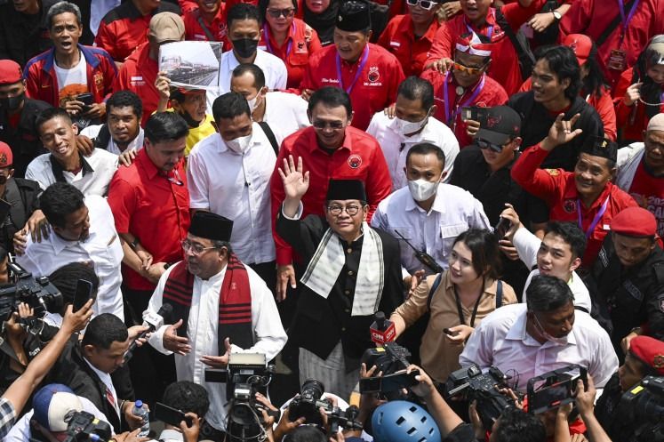 Pramono-Rano, Ridwan-Suswono candidate pairs register for Jakarta ...
