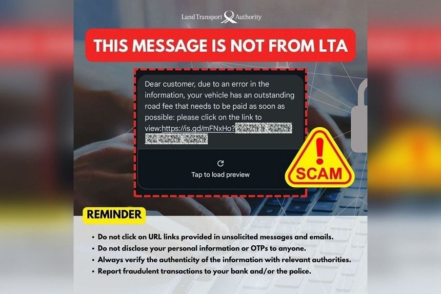 Got an SMS about outstanding road-related fee? It’s a scam, warns ...
