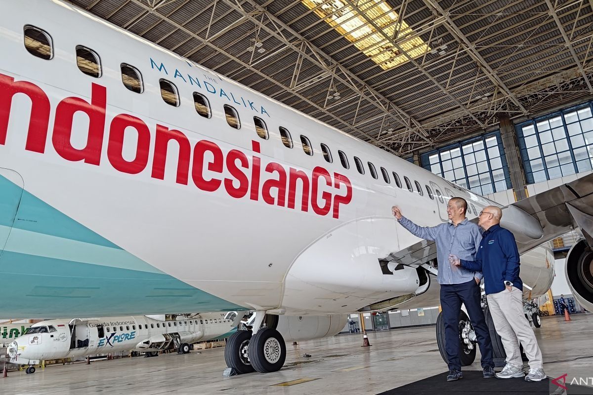 Garuda Indonesia unveils MotoGP-themed aircraft | The Star
