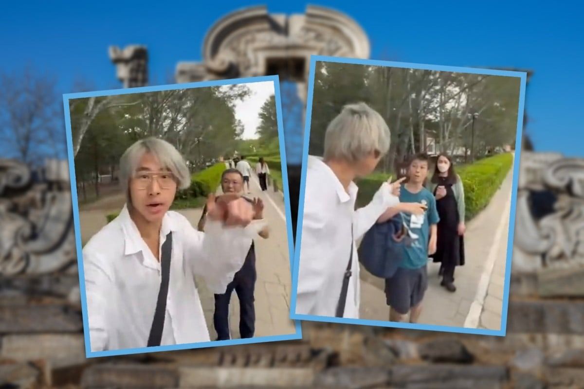 Chinese key opinion leader confronts Japanese tourists at Beijing ...