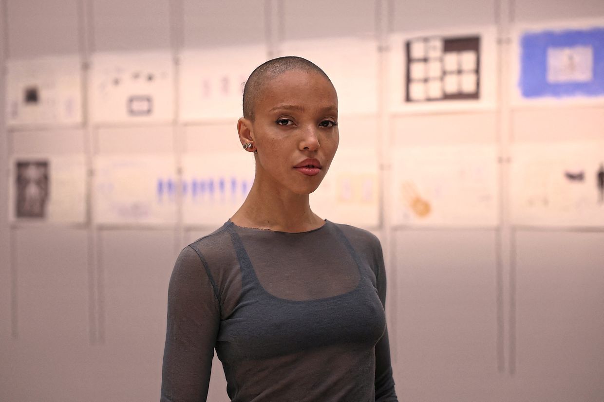 FKA twigs' body movement art shakes up Sotheby's exhibition in London ...