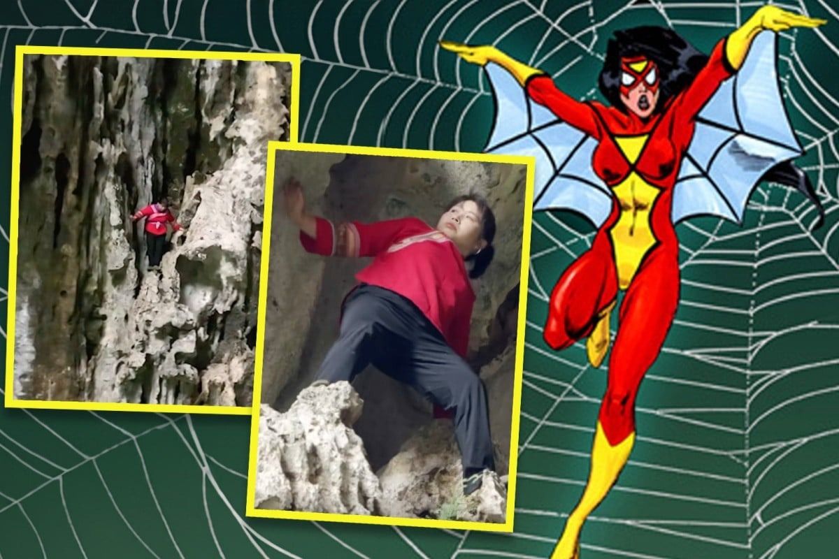Meet China ‘Spider-Woman’ who scales 108-metre cliff without safety ...