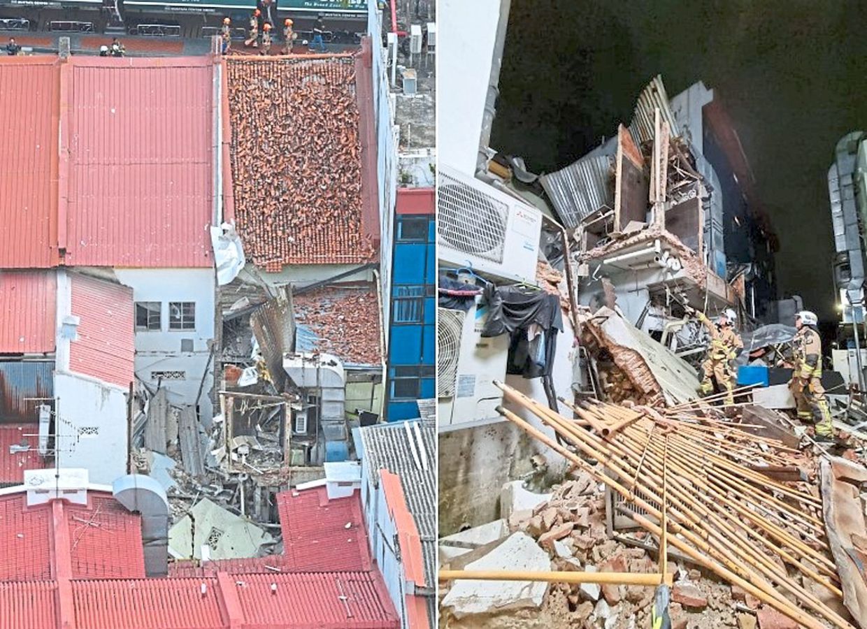 Explosion destroys shophouses | The Star