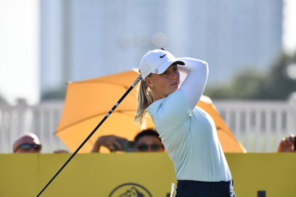 It's so Swede as Maja Stark grabs the second round lead with a ...