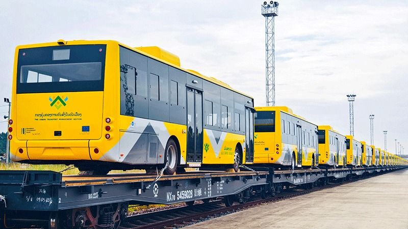 New electric buses arrive for passenger use in Vientiane | The Star