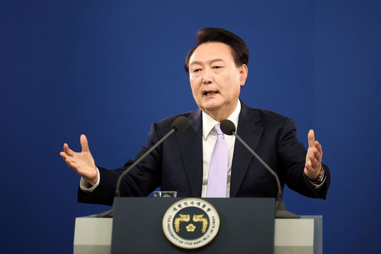 South Korea’s Yoon struggles amid lowest approval rating | The Star