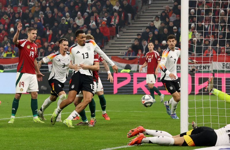 Football: Soccer-Qualified Germany held after last-gasp Hungary goal in ...