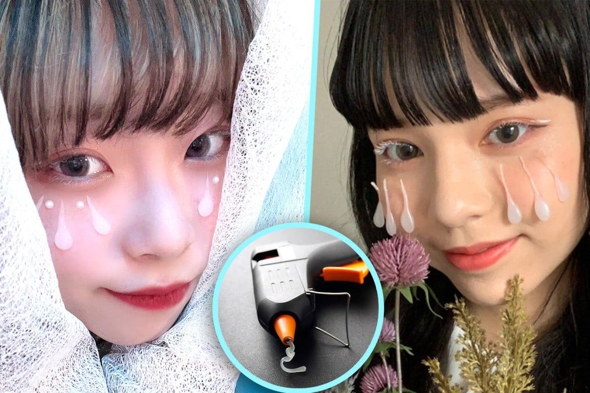 Japan new make-up trend for teen girls uses hot melted glue to create ...
