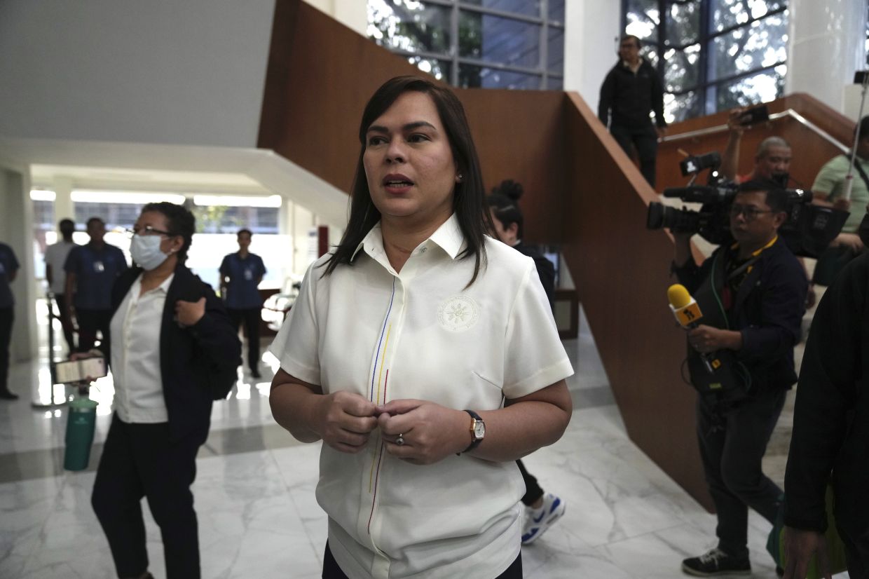 Philippine VP fails to show for hearing over 'threat' to kill Marcos ...
