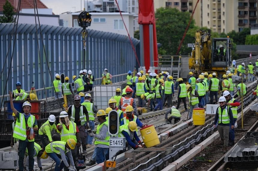 Works on Singapore's East-West Line progressing on schedule; train services on track to resume ...