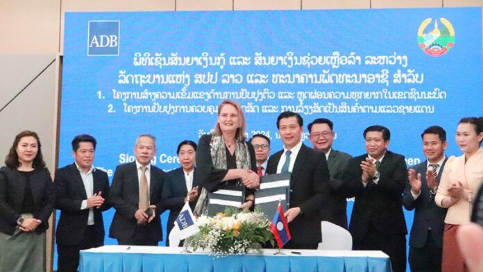 Lao govt and ADB sign agreements for key development projects worth US ...