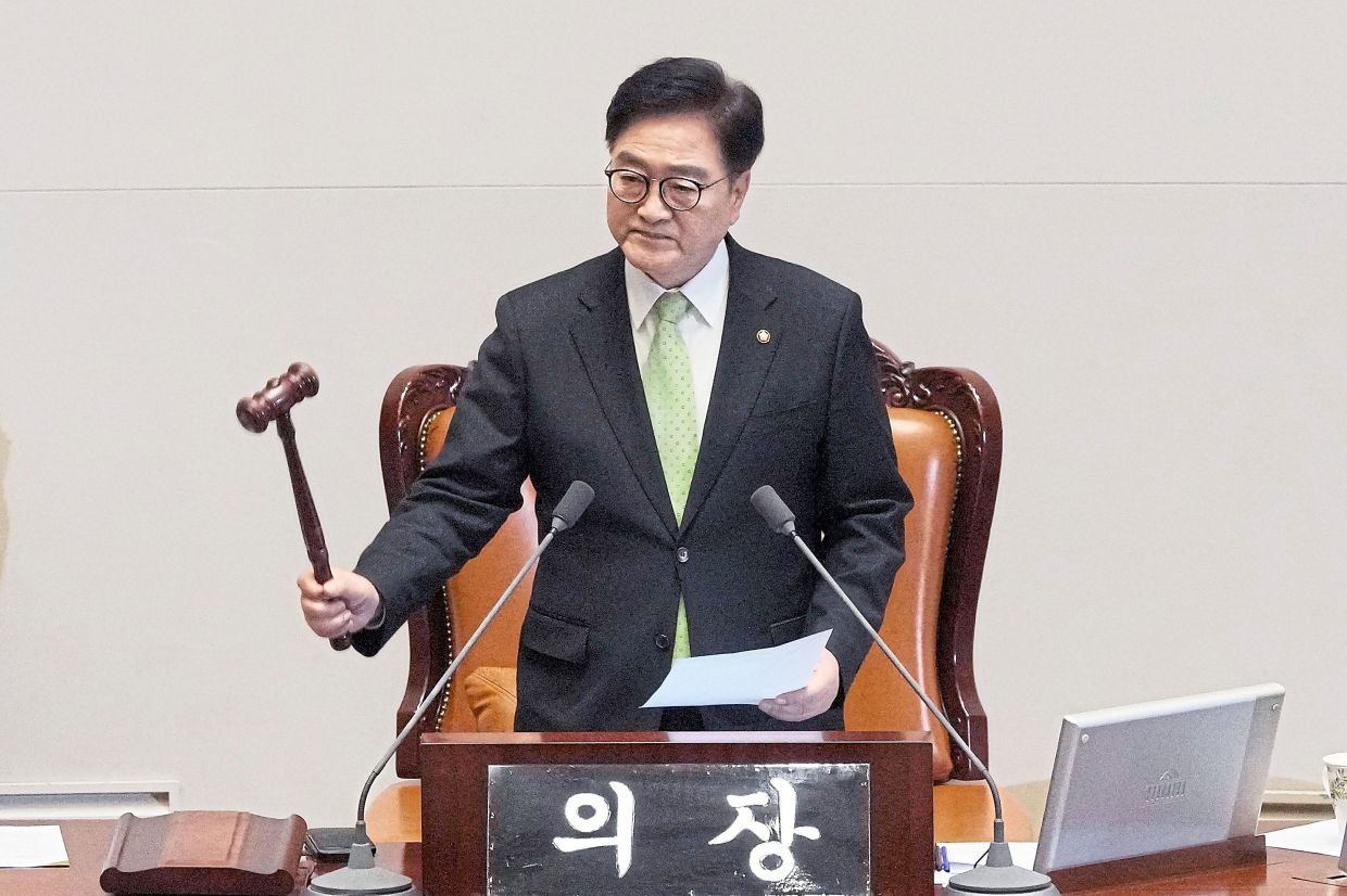 Acting president Han impeached | The Star