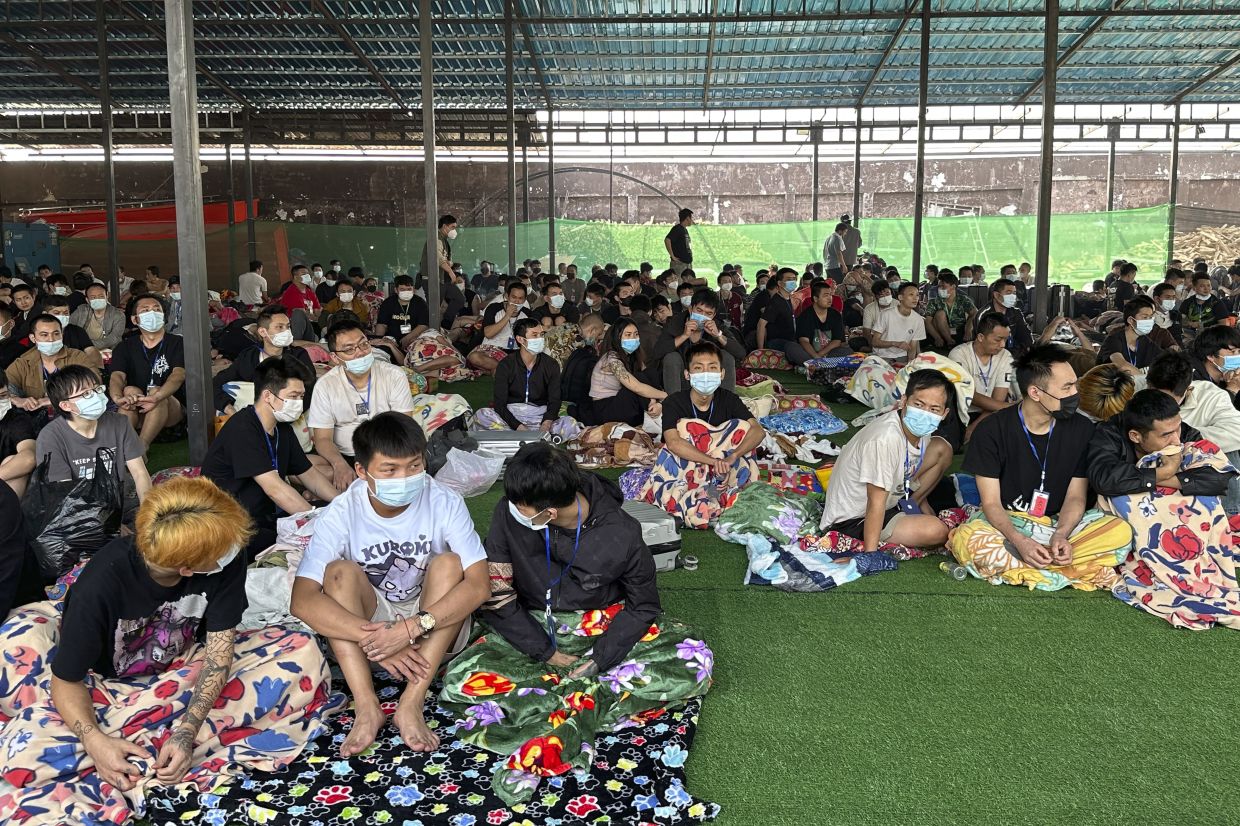 Myanmar detains 273 foreigners from scam compounds on Thai border | The ...