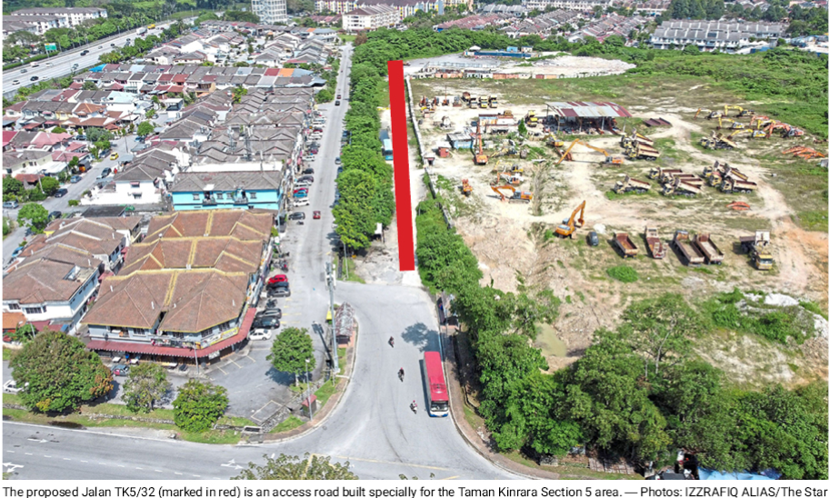 New access road to be built in Taman Kinrara | The Star