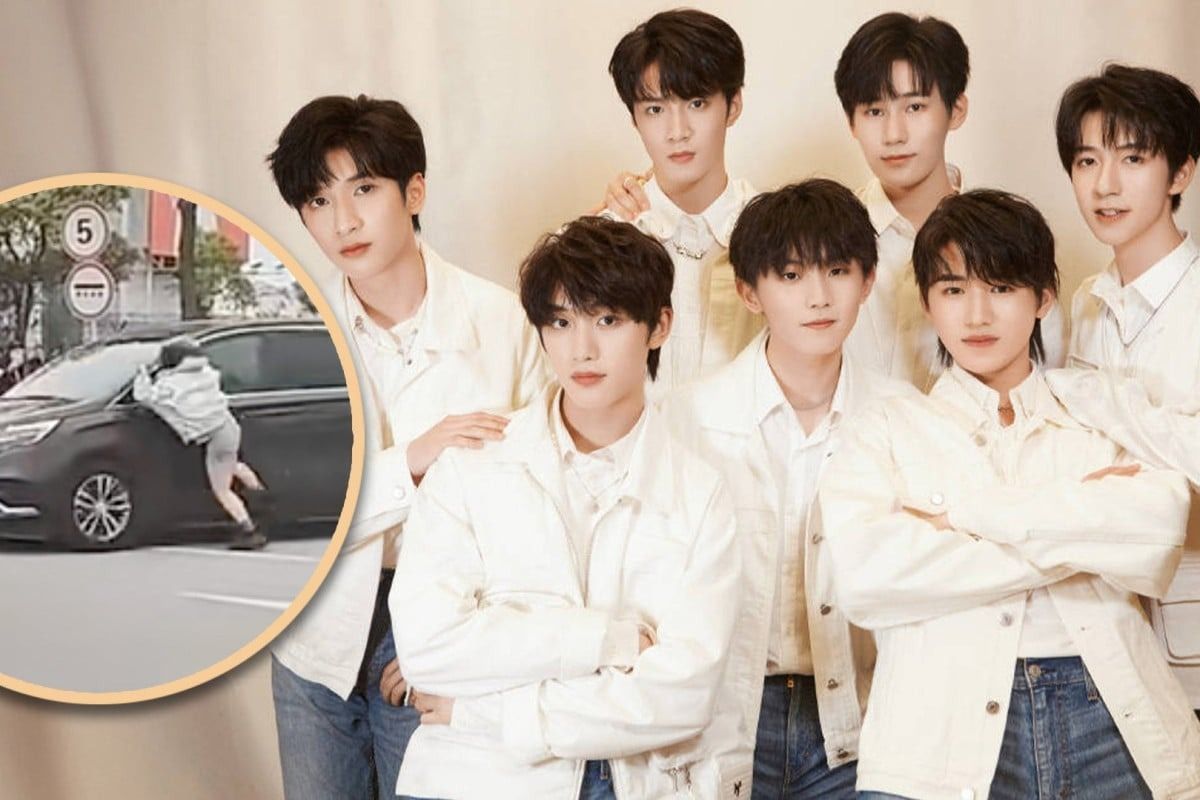 Fan of China boy group TNT throws herself at band’s moving car, raises ...