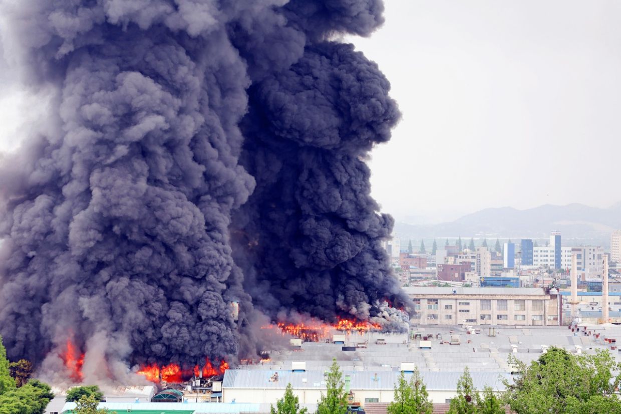 Massive fire devastates Kumho Tire's Gwangju plant in South Korea ...