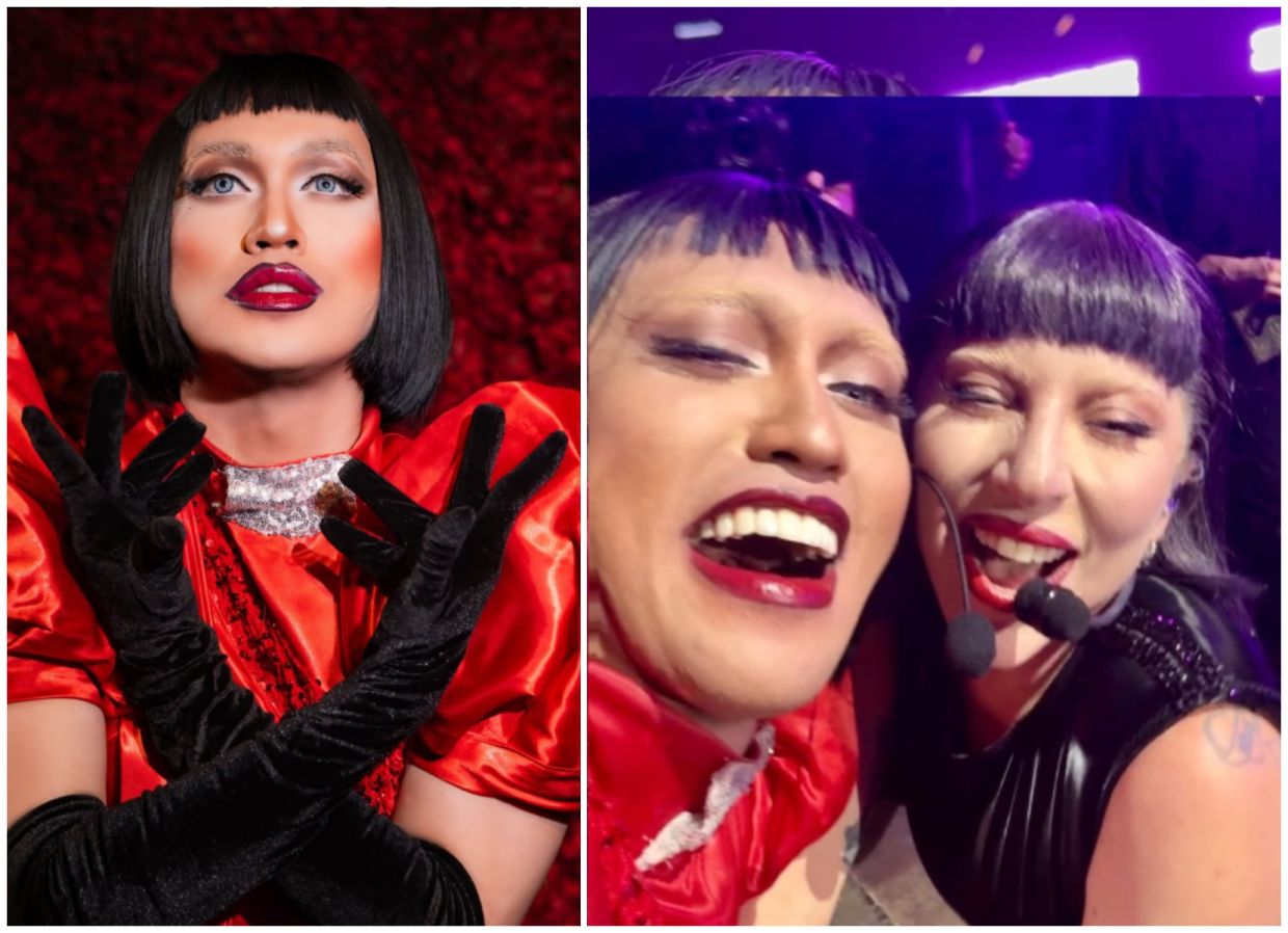 Filipino reality TV star Lady Gagita meets Lady Gaga at singer's ...