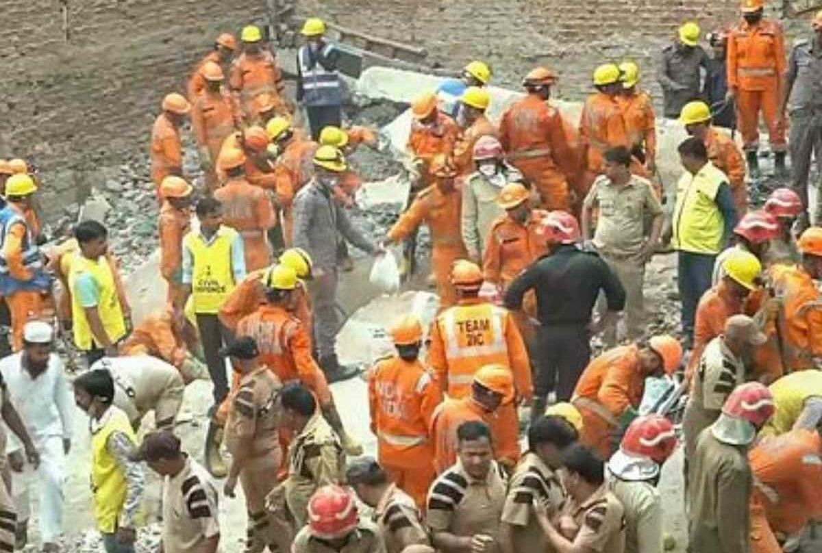 Two killed and eight injured in building collapse in Indian capital ...