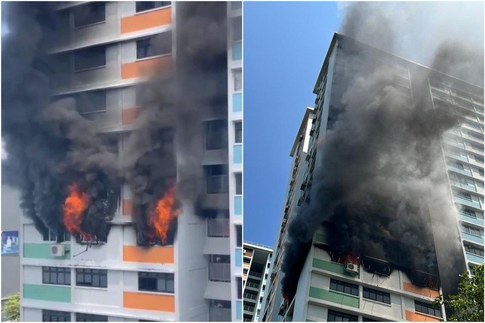 Three taken to hospital after fire breaks out in Toa Payoh flat | The Star