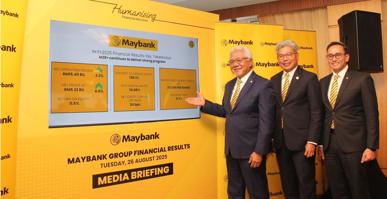 Maybank records 1H earnings growth to RM5.22bil, declares 30c div/share ...