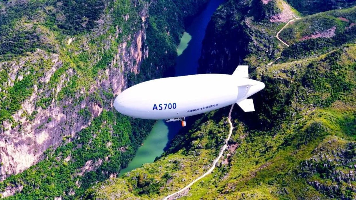 China’s AS700 airship completes low-altitude flight in key ...
