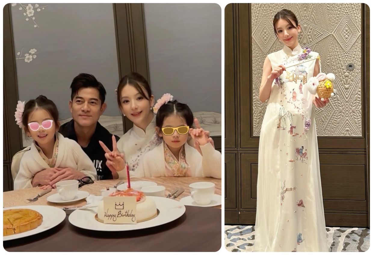 Aaron Kwok’s wife shares family photo confirming she hasn’t given birth ...