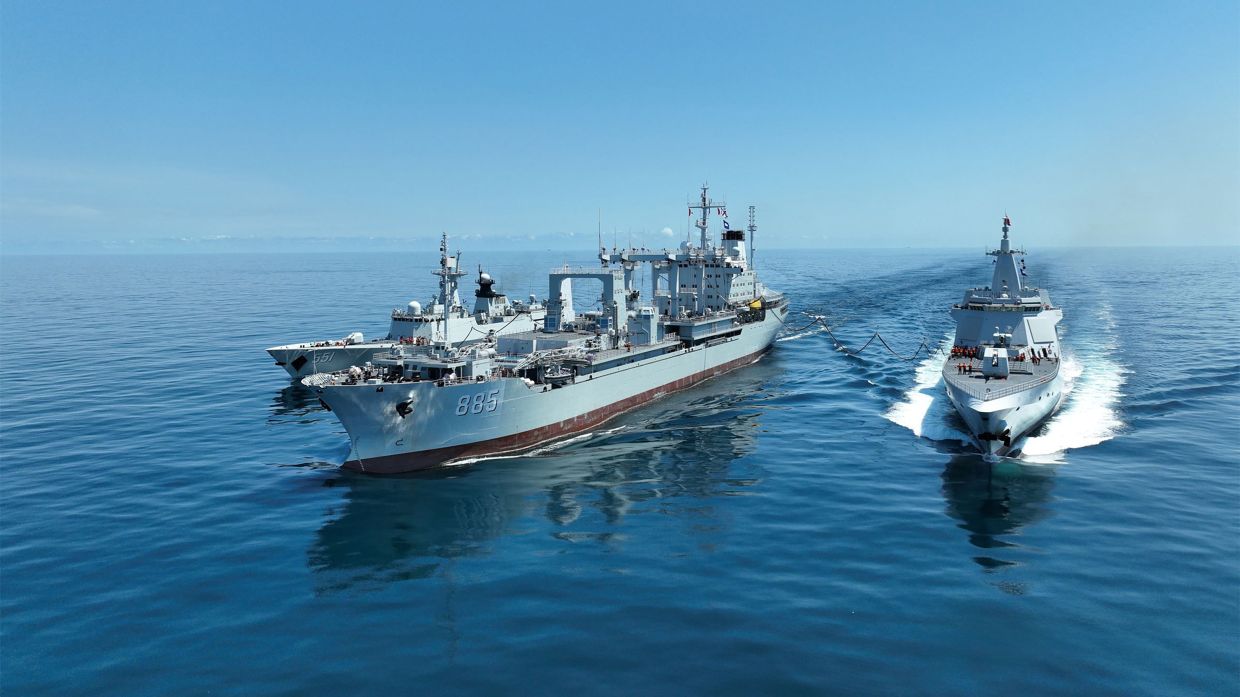 PLA tanker ‘spotted resupplying coastguard vessel’ near Scarborough ...