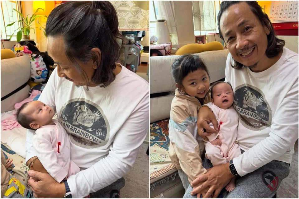 HK actor Brian Wong shares photos of daughter two months after wife, 58, gives birth | The Star