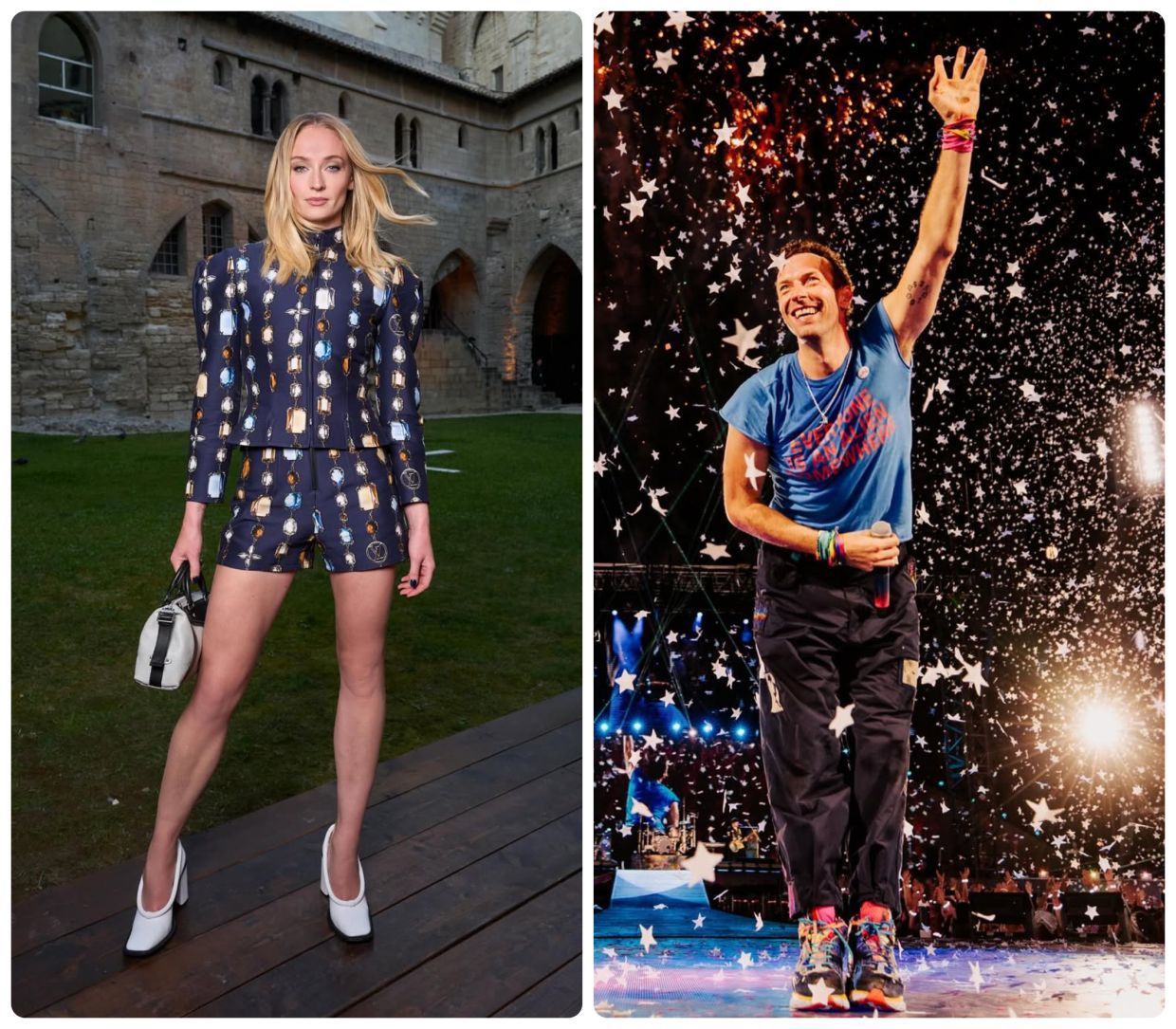 Actress Sophie Turner, 29, and Coldplay singer Chris Martin, 48, spark ...