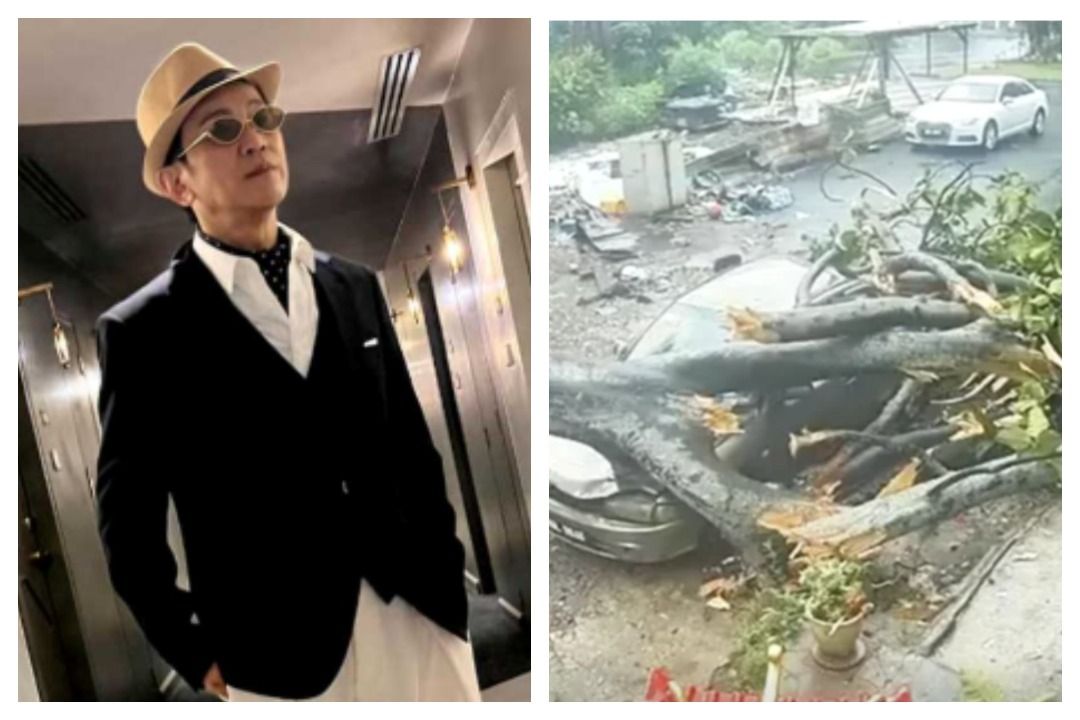 Local singer Freddie Huang's family narrowly escapes being crushed by ...