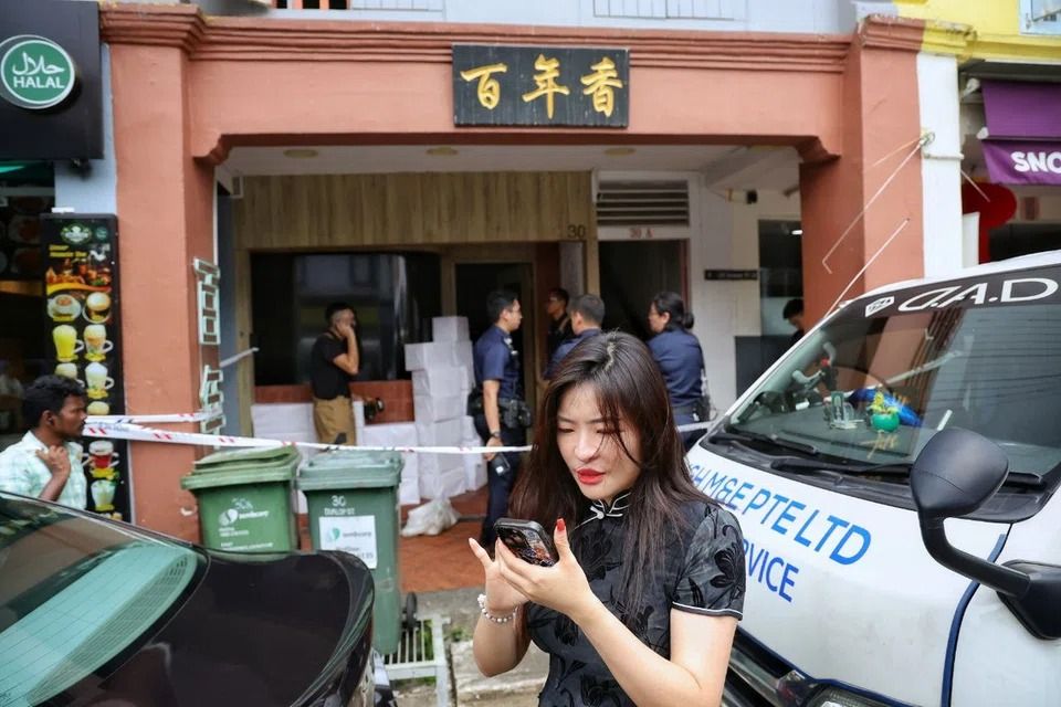Fire breaks out at a well-known bak kwa shop in Singapore, two days ...