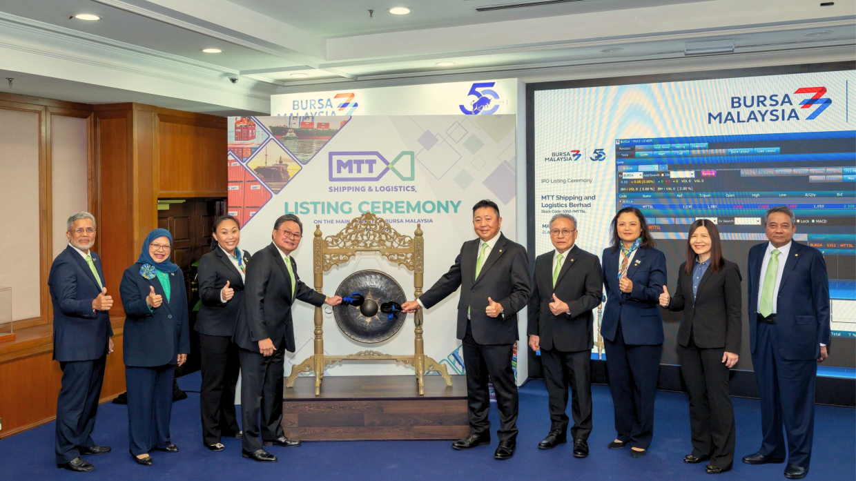 MTT Shipping opens slightly higher at RM1.08 in Main Market debut | The ...