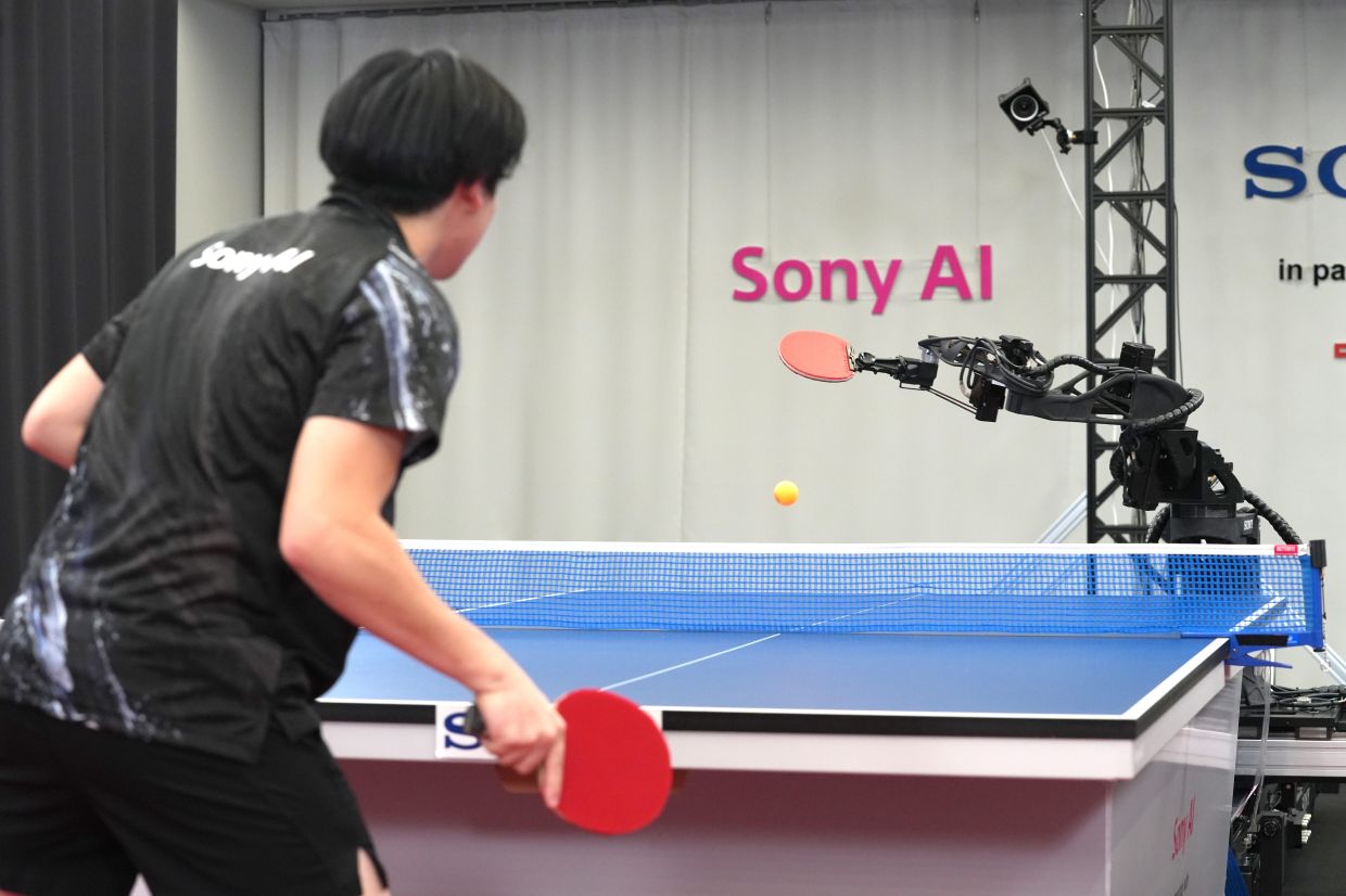 A robot is beating human pros at table tennis. Its maker calls it a ...