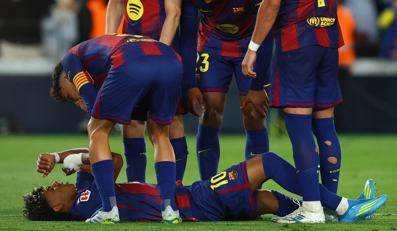 Football: Soccer-Yamal out for rest of season with hamstring injury but ...