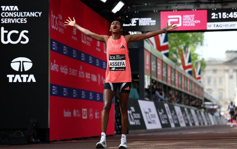 Athletics: Athletics-Ethiopia's Assefa breaks own world record at ...