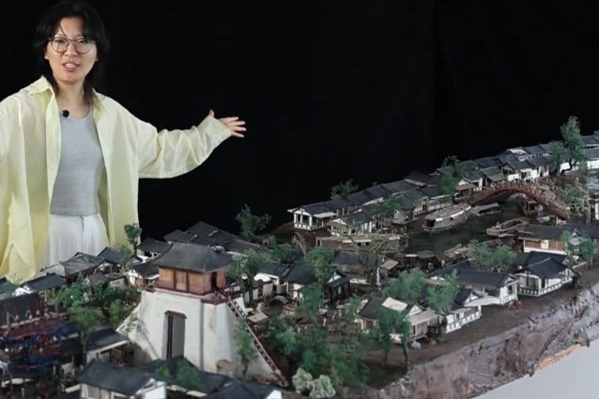 China woman uses 60kg chocolate to craft mini 3D replica of ancient ...